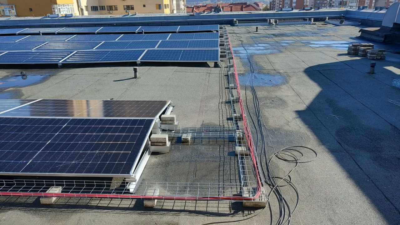 Sistem complet EST-VEST 2X5, fixare placi balast 10 panouri solare ...