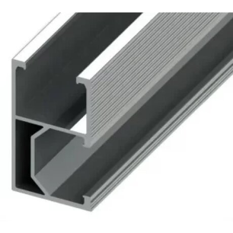 Riel de aluminio para fijación lateral de paneles solares fotovoltaicos ...