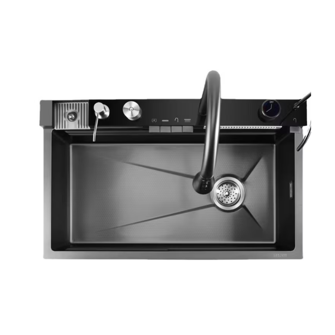 Chiuvetă modernă de bucătărie culoare :negru , multifuncțională, duș ...