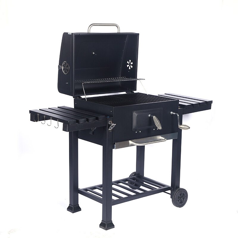 Gratar -DS-35 ,carbune, BBQ smoker 2 in1, grill si afumatoare ...