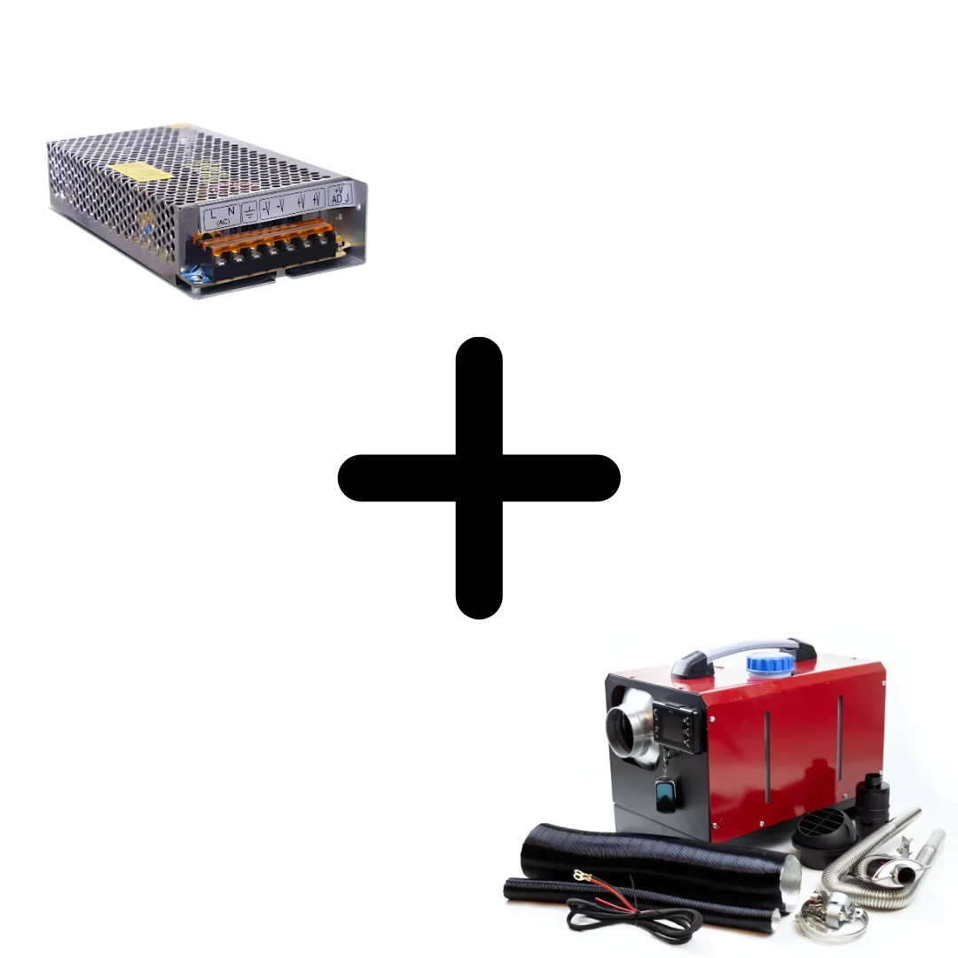 Pachet sirocou portabil patrat 12/24V + transformator 220 15ah, taxa ...