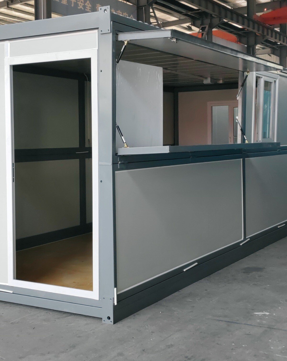 Container Pliabil gri- geam termopan / ușă frontală / deschidere ...