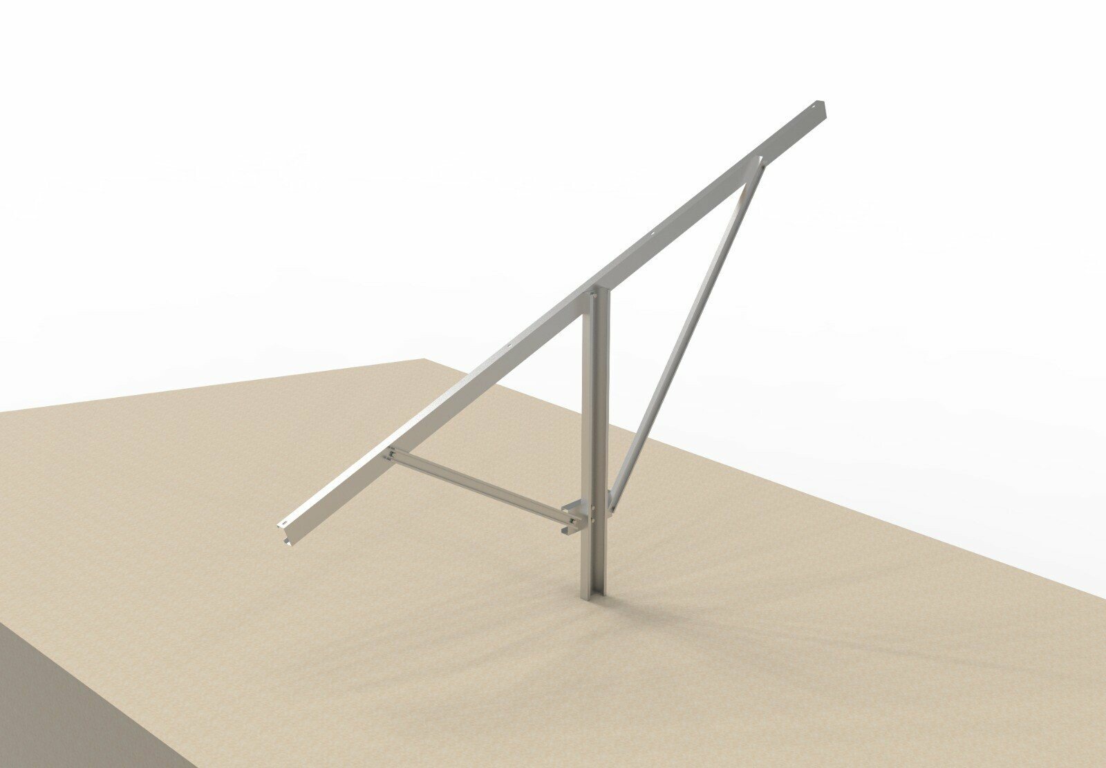 Picior din otel cu unghi reglabil pentru sistem la sol 3850 mm (5 ...