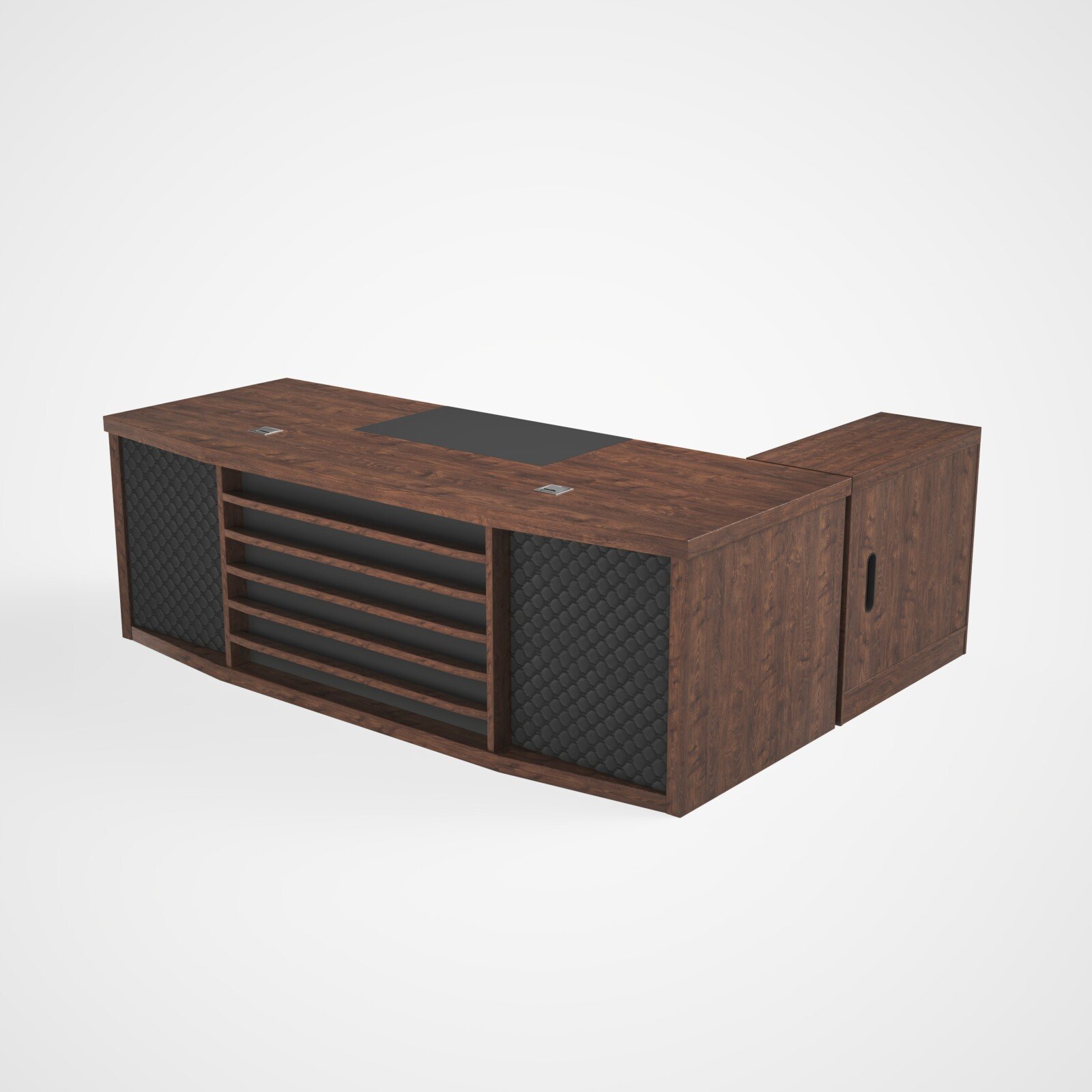 Birou directorial cu dulap lateral mobil ,design modern și elegant ...