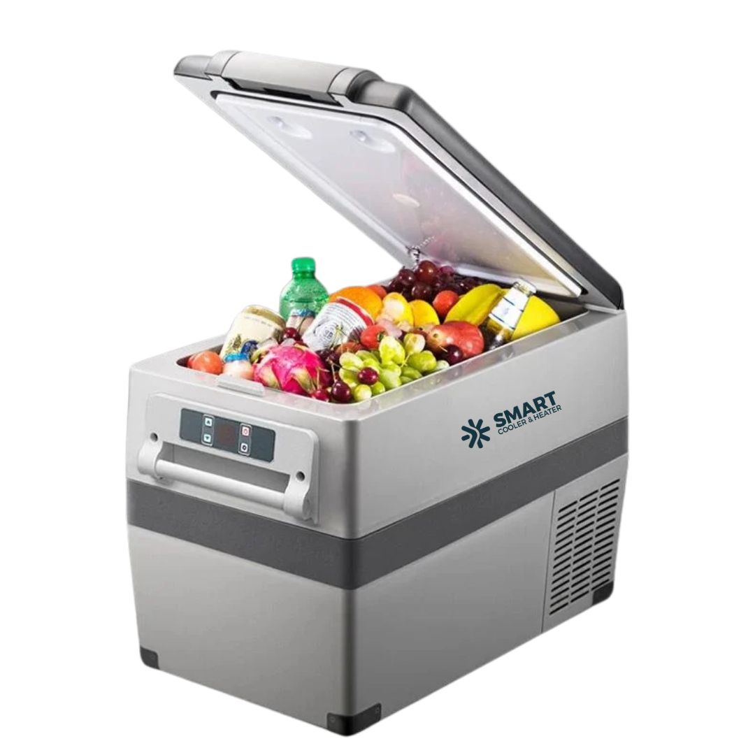 Frigider auto cu compresor smart cooler CF35 , 12/24 V, cu display LCD ...