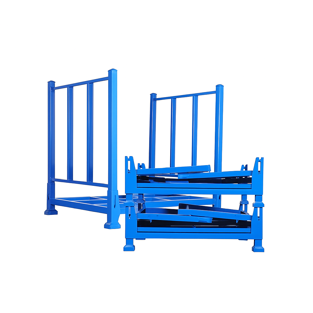 Cusca metalica pliabila si stivuibila pentru depozitare industriala ...