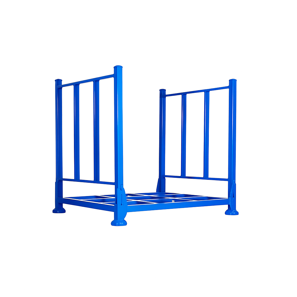 Cusca metalica pliabila si stivuibila pentru depozitare industriala ...