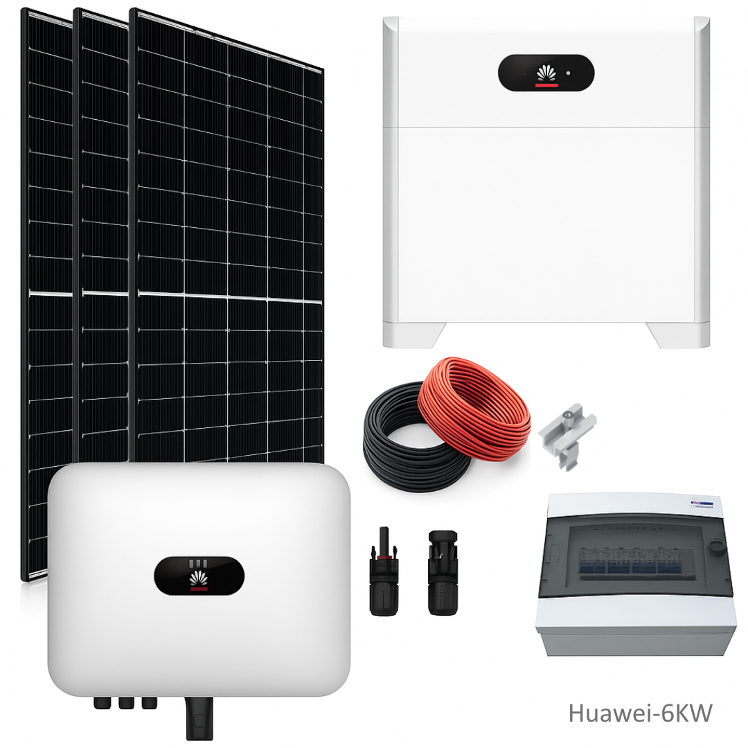 Kit Sistem fotovoltaic-Invertor Huawei 6KW-Monofazic - SmartHeater.ro