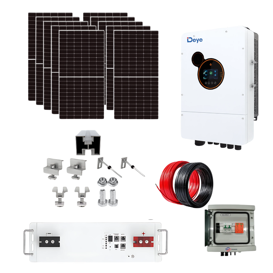 Kit Sistem fotovoltaic-Invertor Deye 4KW-Monofazic - SmartHeater.ro